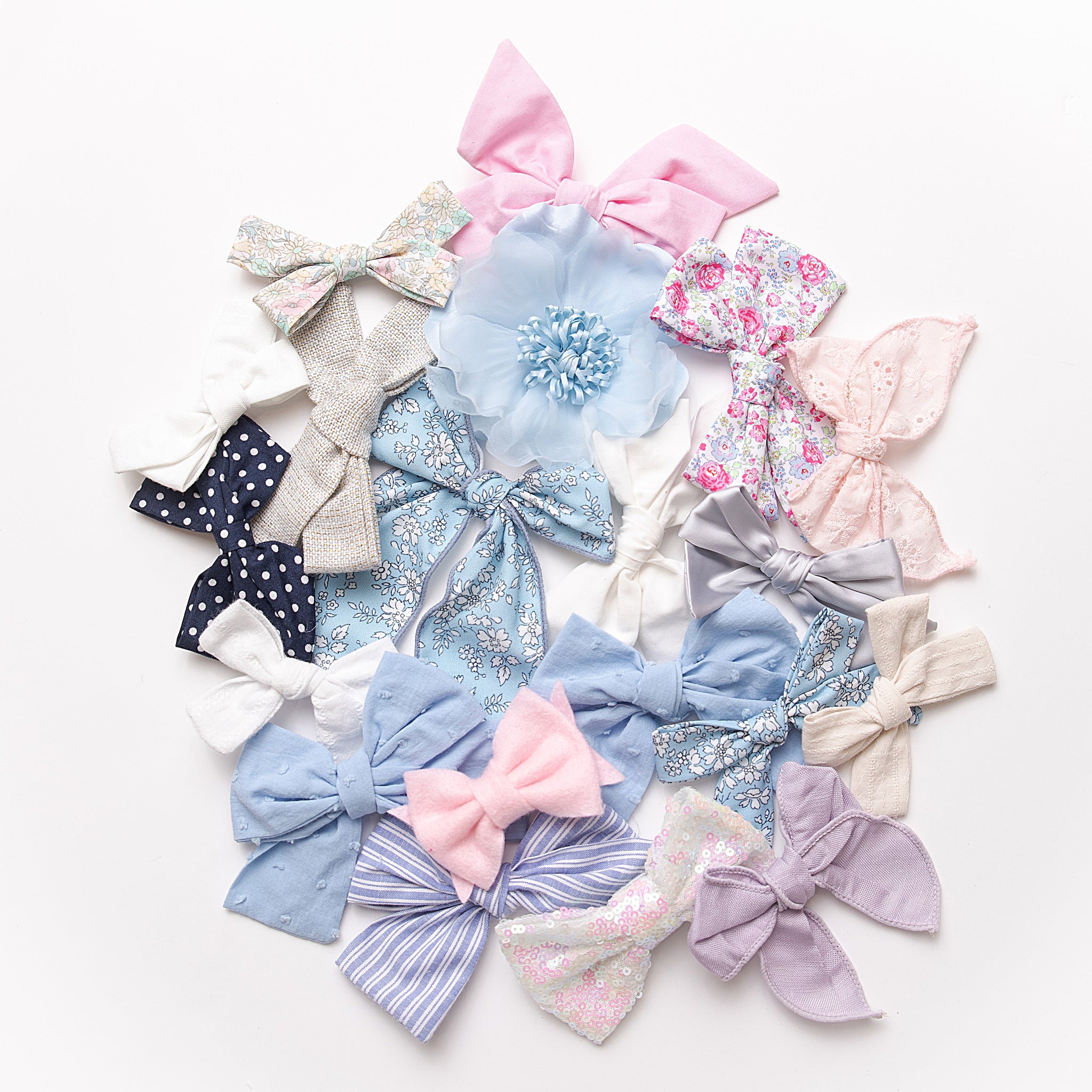 10 or 20 Hair Bows & Clips GRAB a BAG – Think Pink Bows